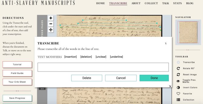 Independent vs. Collaborative Transcription: Zooniverse Research & Anti ...